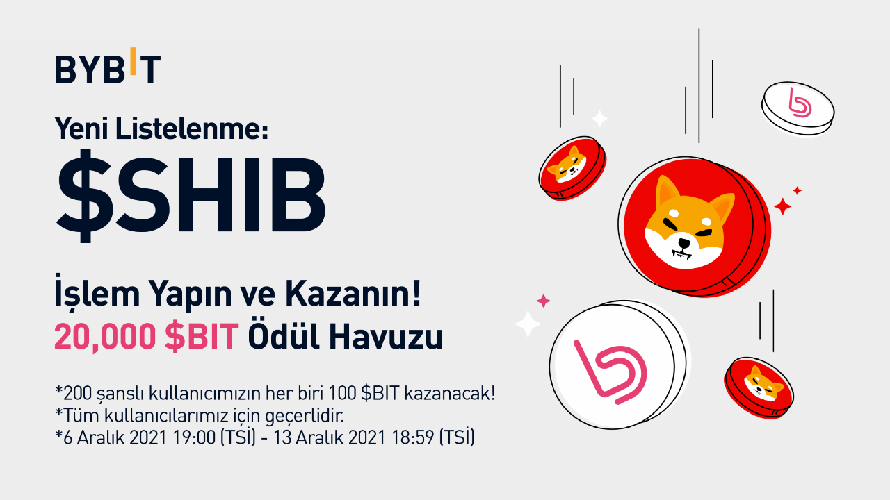 Bybit’ten SHIB Listelenmesi Şerefine Sadece Türkiye’ye Özel 40.000$ Ödül Havuzu! - Coin Bilgi